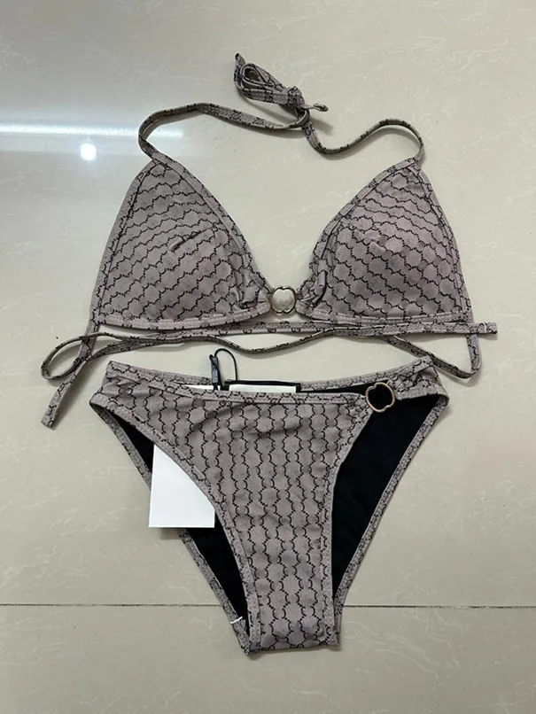 Designer Bikini Swimwear For Women Neck Tie Bathing Suit For Holiday ...