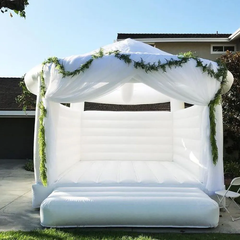 Wholesale 15x15ft Spacious White Inflatable Trampoline Play Center With ...
