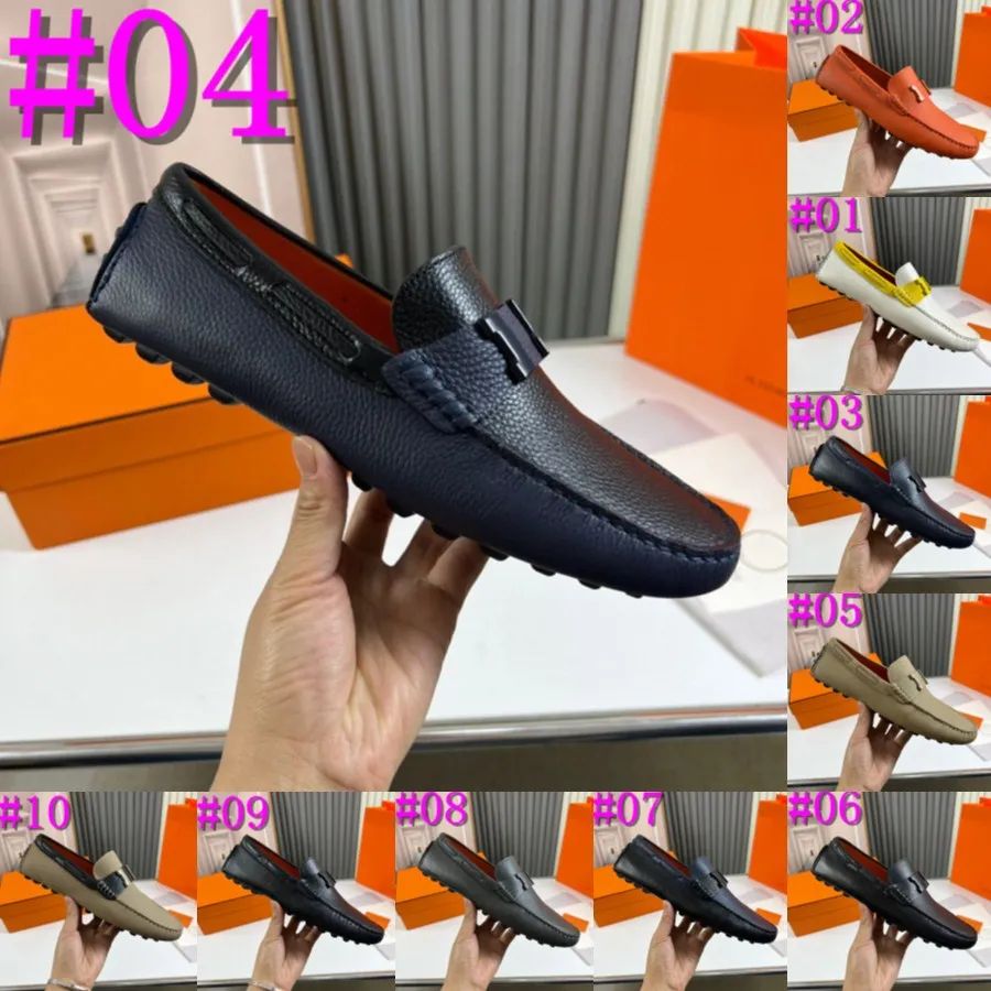 Suede Leather Men Loafers Slip-On Casual Driving Shoes with Buckle ...