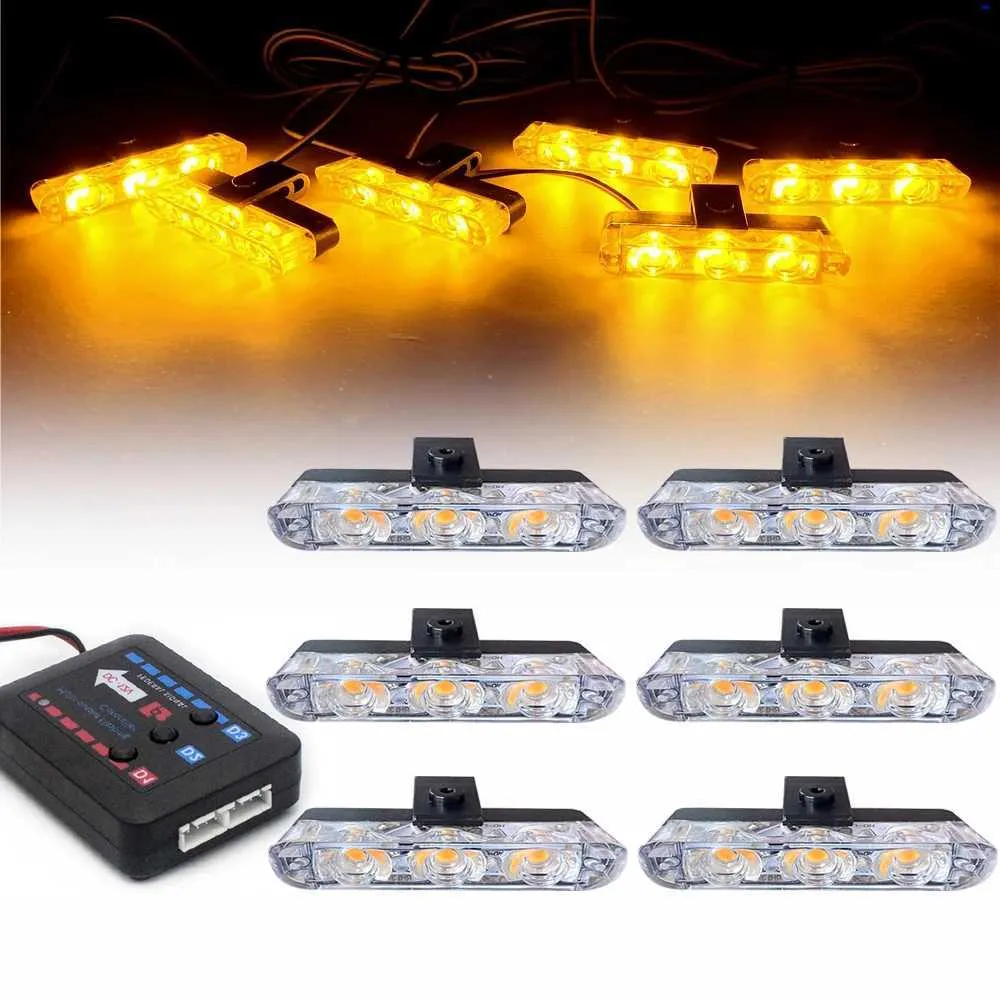 DHgate.com:3 LED Red & Blue Flashing Warning Light for Emergency Rescue ...