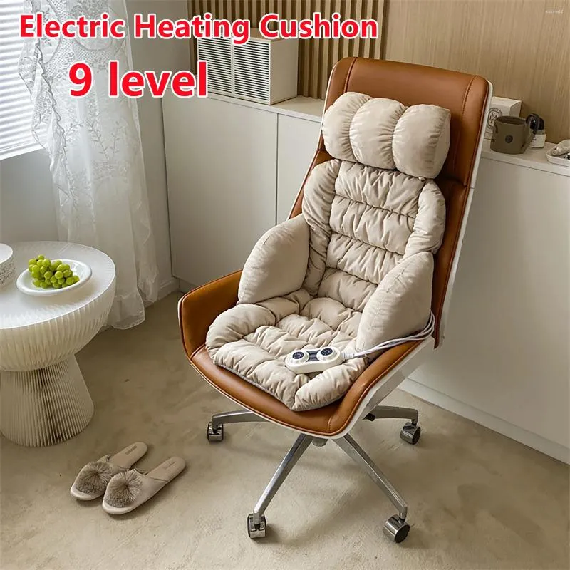 Heated Office Chair Cushion: 9-Level Temp Control, Back Support. Shop ...