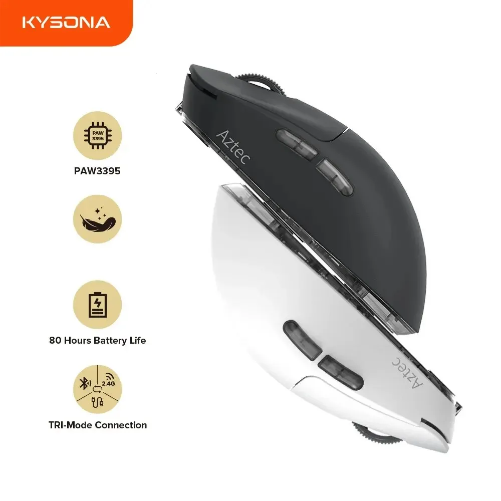 DHgate.com:Kysona Aztec PAW3395: 55g Ultra-Light Wireless Gaming Mouse ...