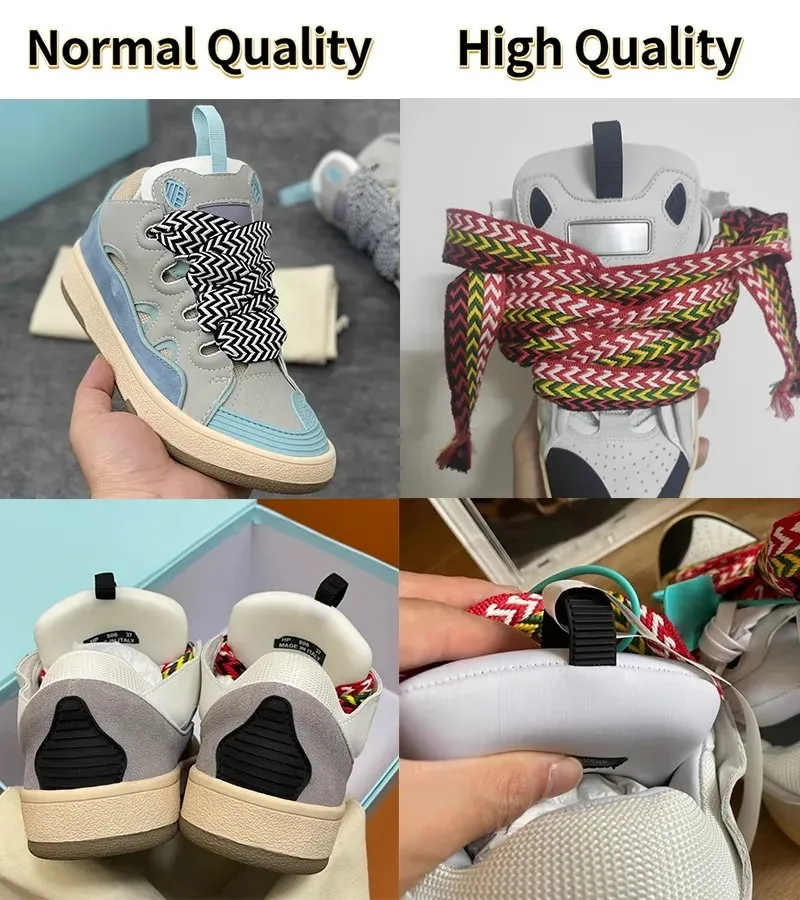 Bulk Designer Leather Curb Sneakers: Luxurious Platform Shoes For Men ...