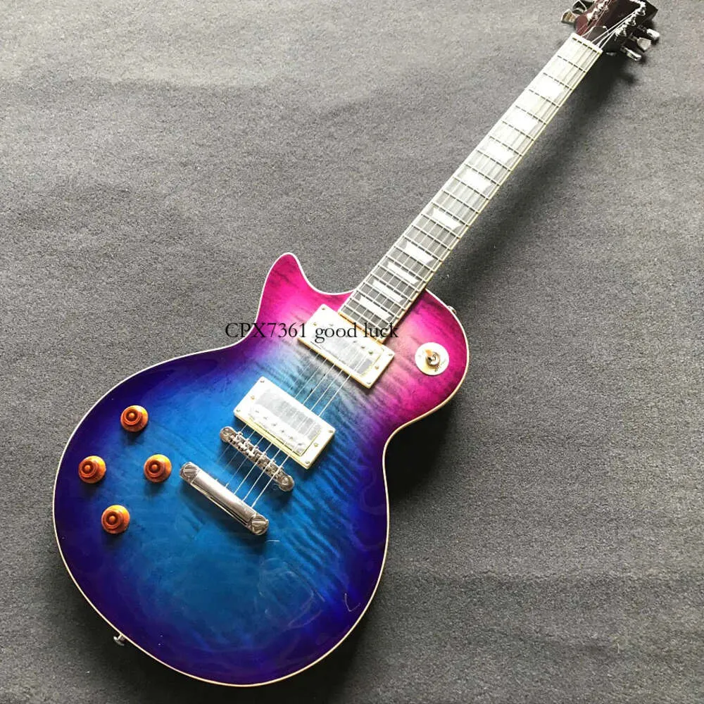 Custom Shop Multi Colored Good Beginner Electric Guitar With Rosewood ...