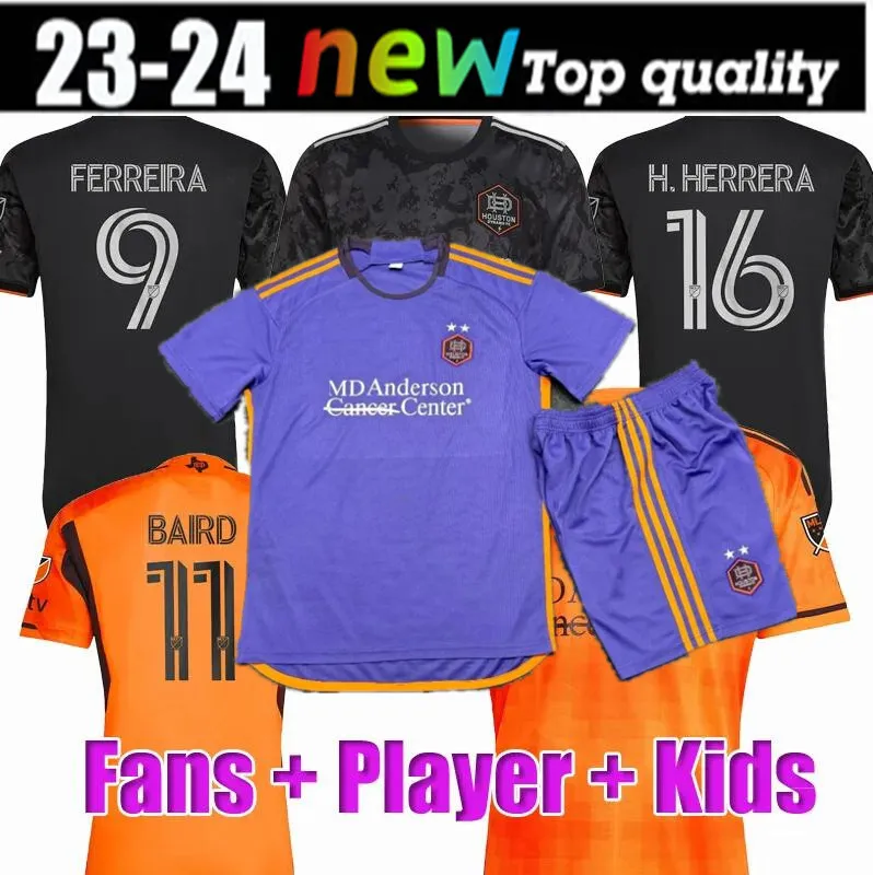 Houston Dynamo FC Soccer Jersey Fan Version 2023 24: SEBAS, FERREIRA ...
