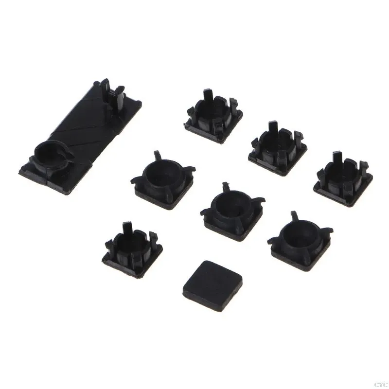 PS5 Controller Repair Kit 9 in 1 Rubber Feet Plastic Button Screw Cap ...