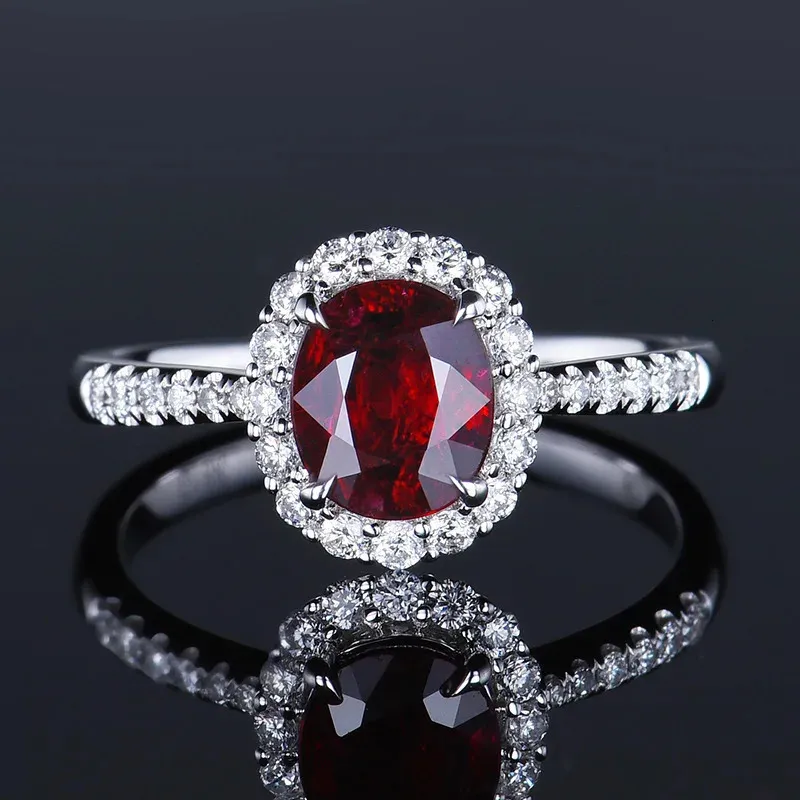 Red Ruby Jewelry, Sterling Silver Ruby Ring For Women, 925 Sterling ...