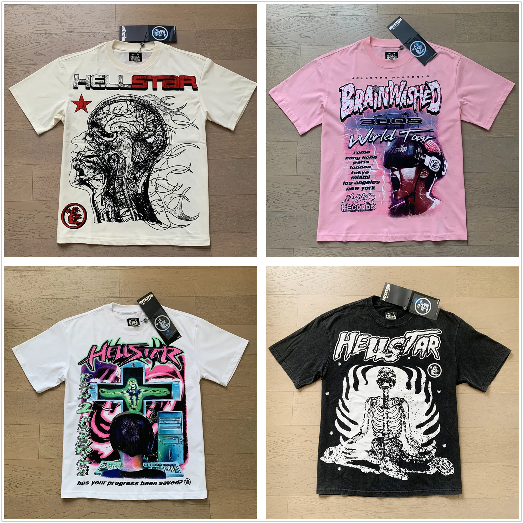 hellstar t shirt graphic tee shirt hell star designer t shirts men ...