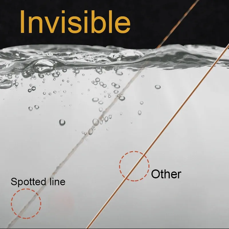 500m Nylon Spotted Invisible Fishing Line with Speckle Fluorocarbon ...