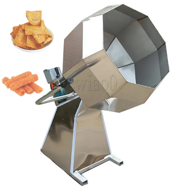 Drum Mixing Equipment Snack Food Popcorn Seasoning Coating Flavoring ...