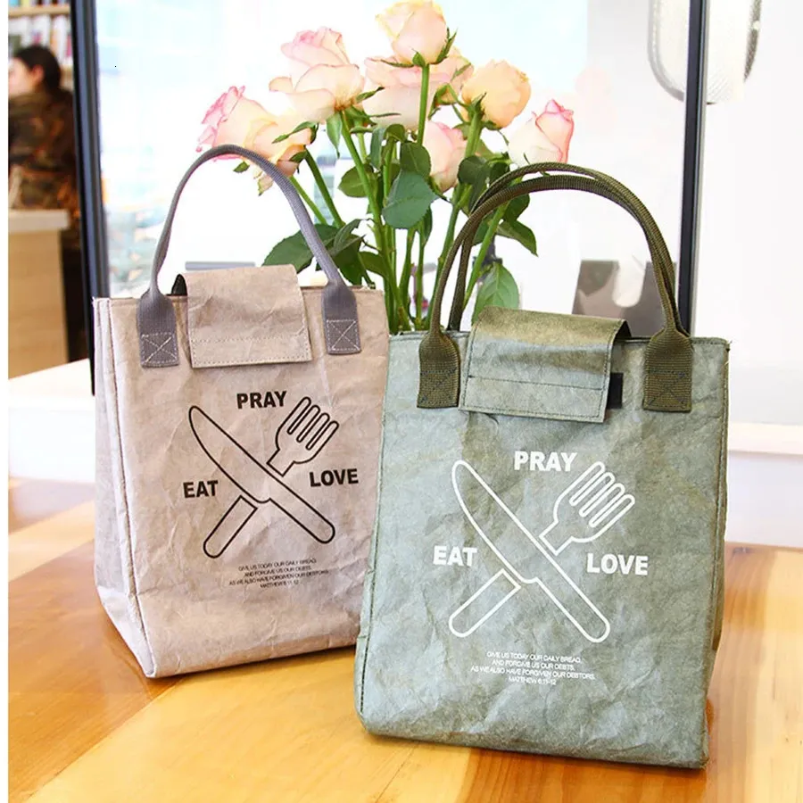 Leakproof Insulated Lunch Bag - Portable Thermal Cooler Bento Box ...