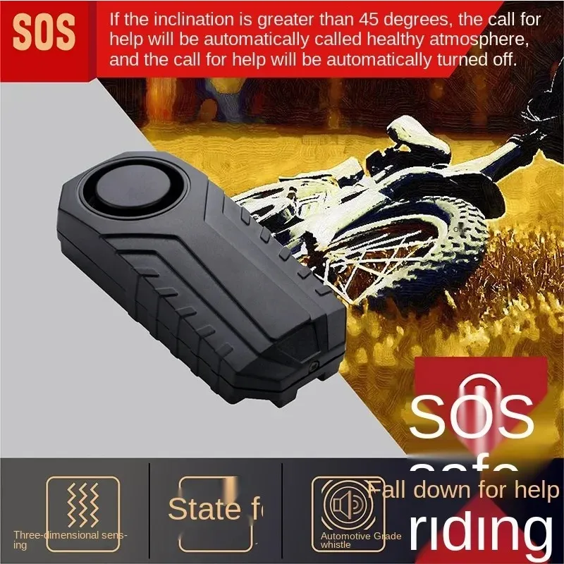 Motorcycle Alarm System - Remote Control Bike Alarm, 113dB Anti-Theft ...