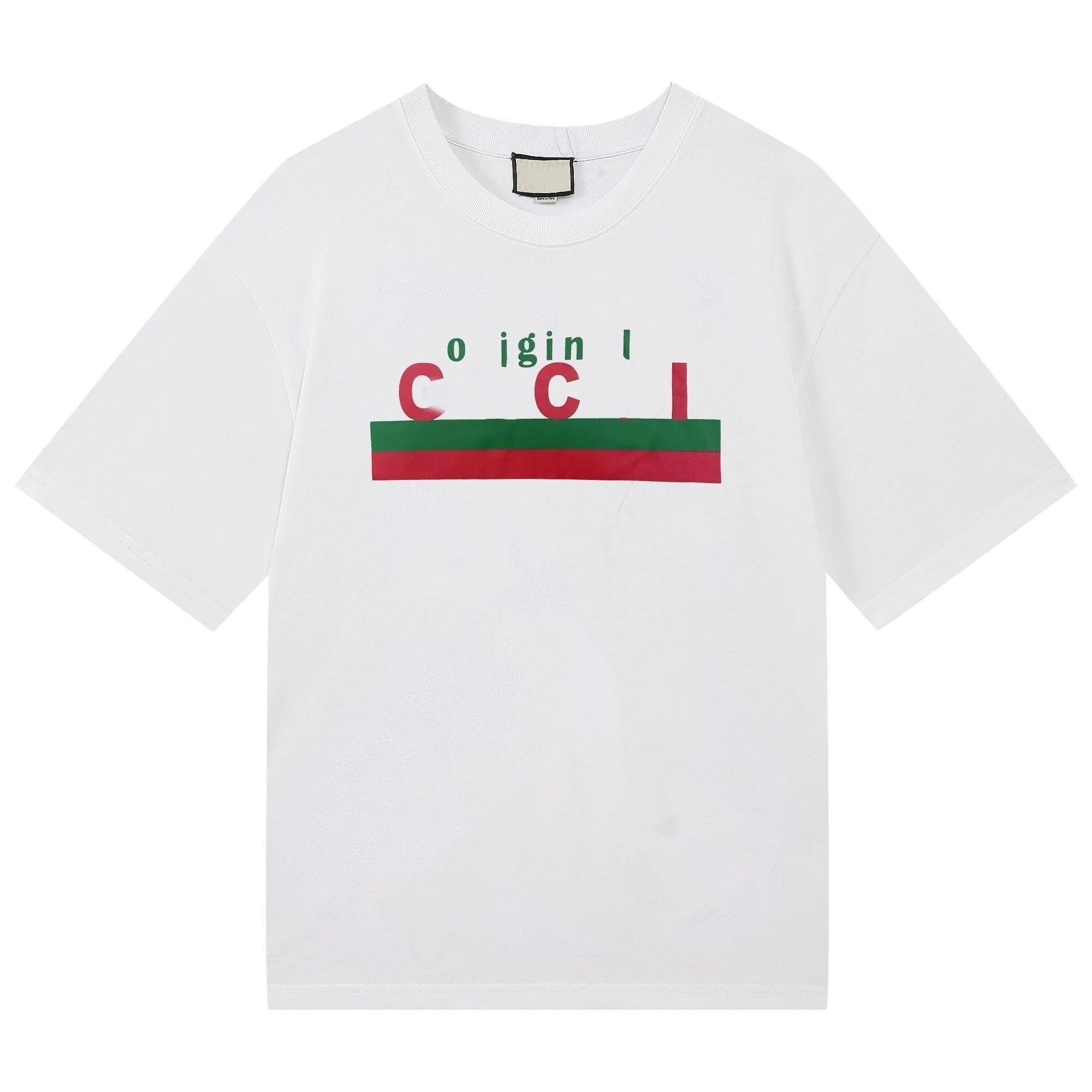 High End 100% Cotton Mens And Beige T Shirt Womens Designer Loose Top ...