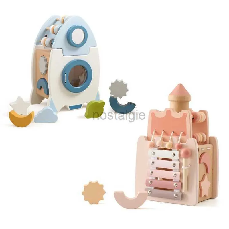 5-in-1 Montessori Toy Set: Stacking, Nesting, Sorting, Music & Puzzle ...