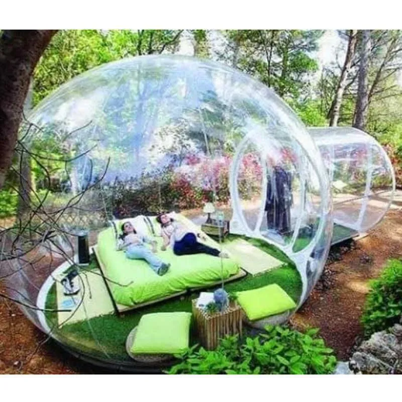 Inflatable Air Tent Bubble House: 3M/4M Dia PVC Bubble Tent For Camping An Inflatable Tent ...