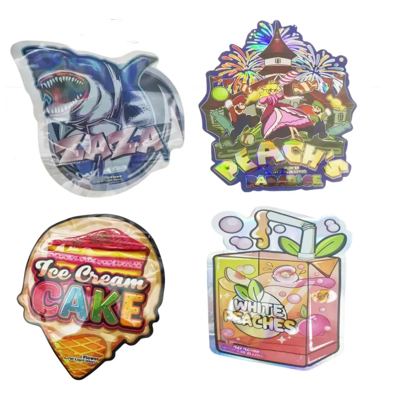 Wholesale ZAZA Peach Ice Cream Cake Pack Custom Printed, Empty Zipper ...