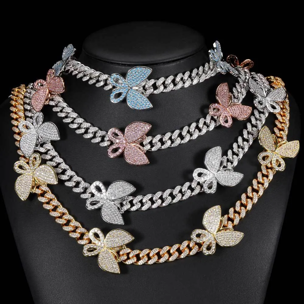 Blinged Out Butterfly Curb Chain Necklaces: Hip Hop... From Yambags, $3 ...