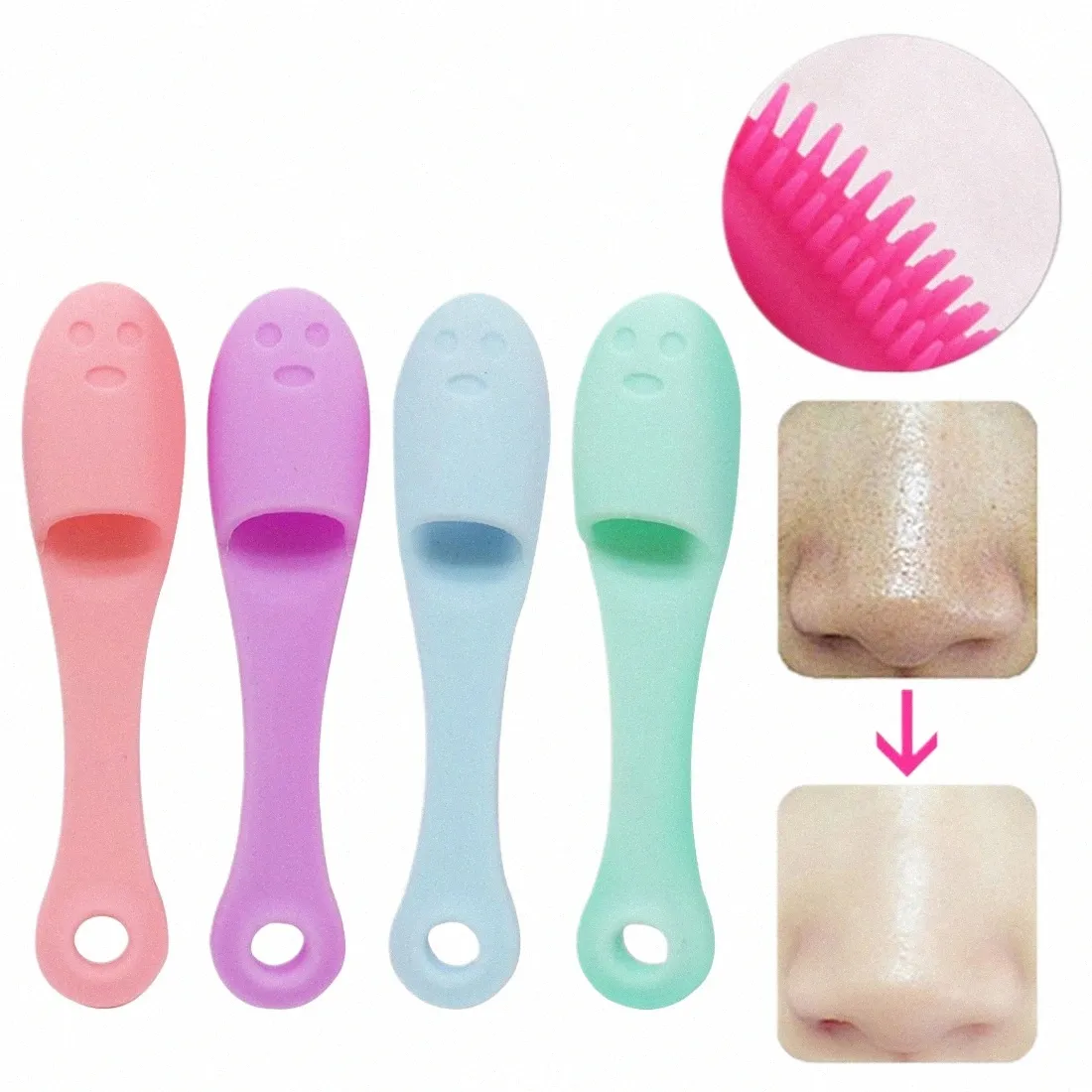 DHgate.com:soft Silice Face Brush Cleaner Finger Manual Facial ...