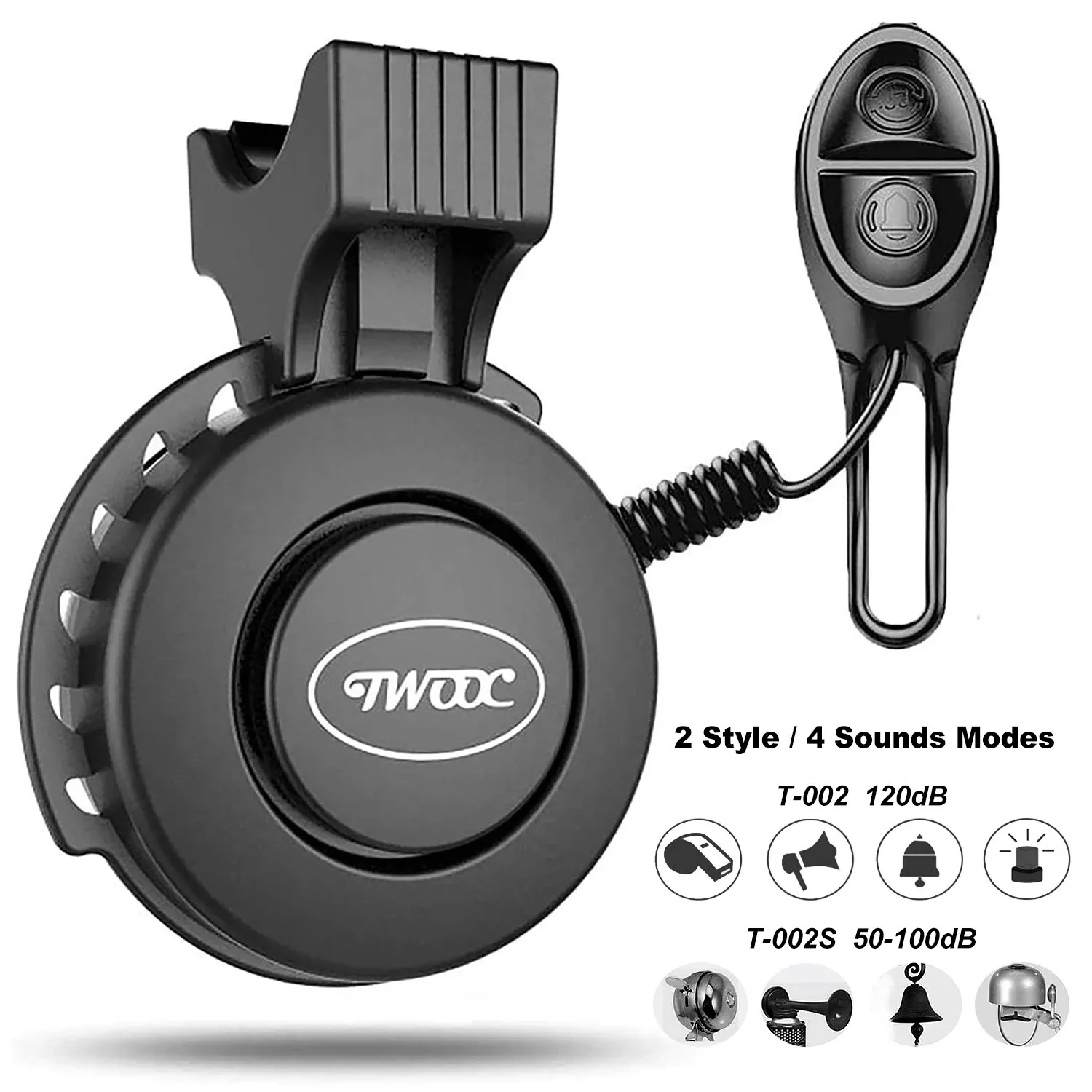DHgate.com:TWOOC USB Rechargeable Waterproof Electric Bike Bell Horn ...