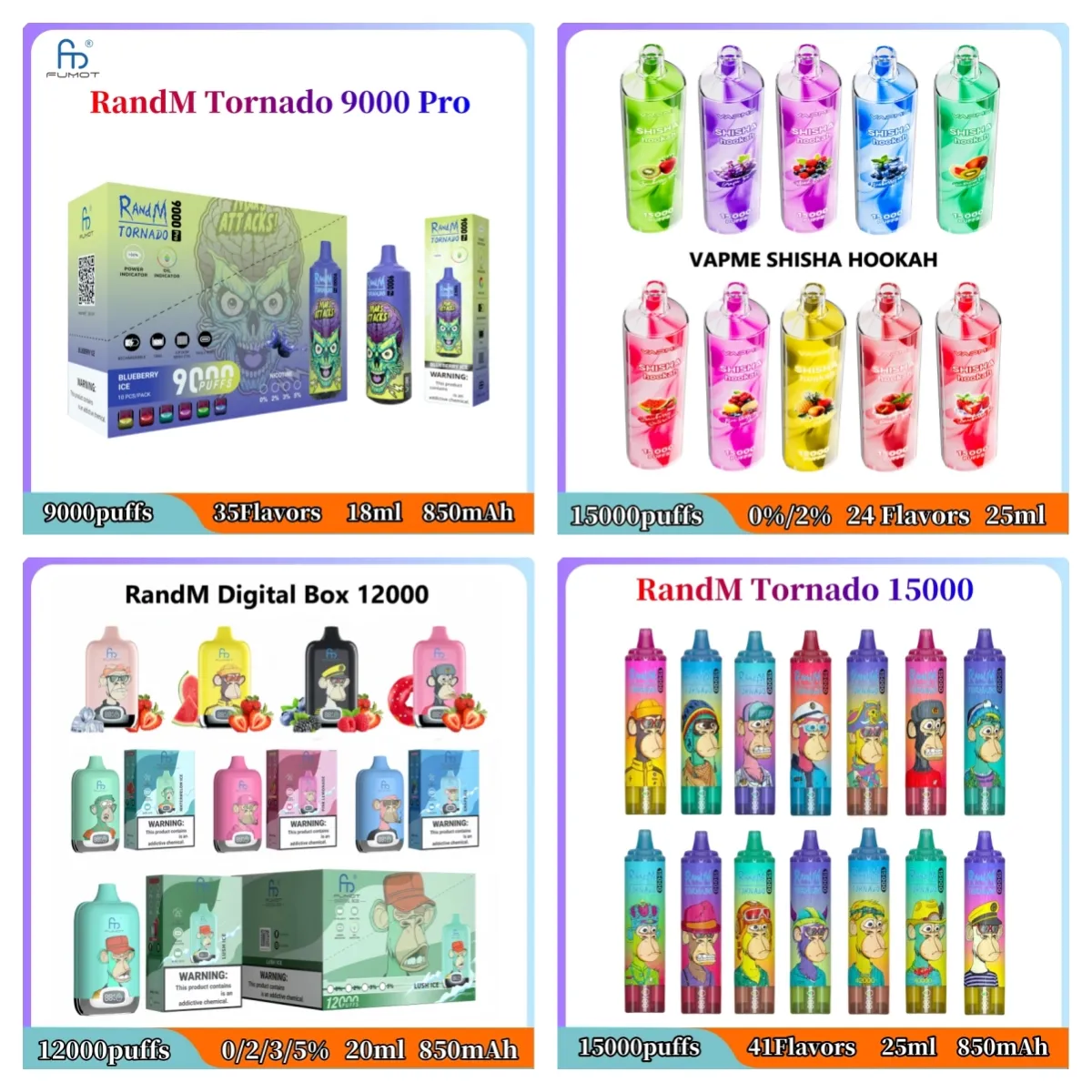 Original Randm Fumot Tornado 9000 Pro 9000 Puffs Vape Desechable 18 Ml ... Original Randm Fumot Tornado 9000 Pro 9000 Puffs Vape Desechable 18 Ml ...