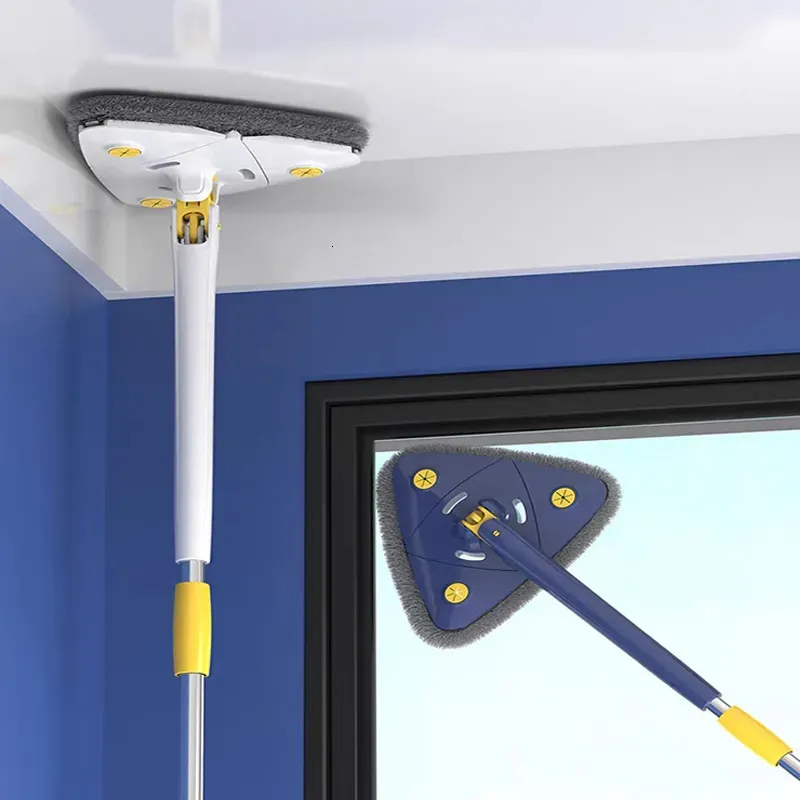360° Triangle Squeeze Mop - Adjustable, Rotatable Floor & Window ...