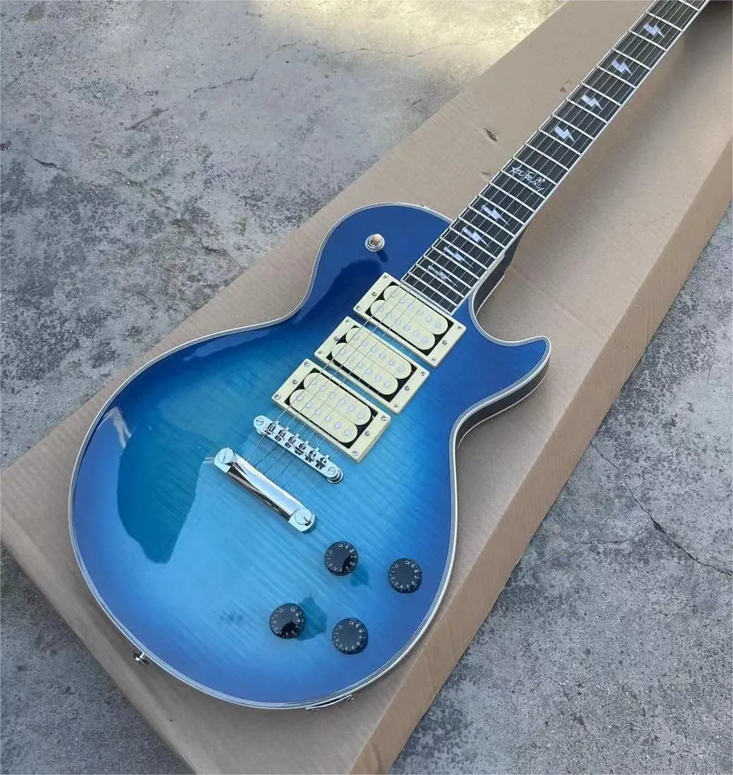 Build Your Dream Instrument With Custom Blue Electric Guitar Choose ...