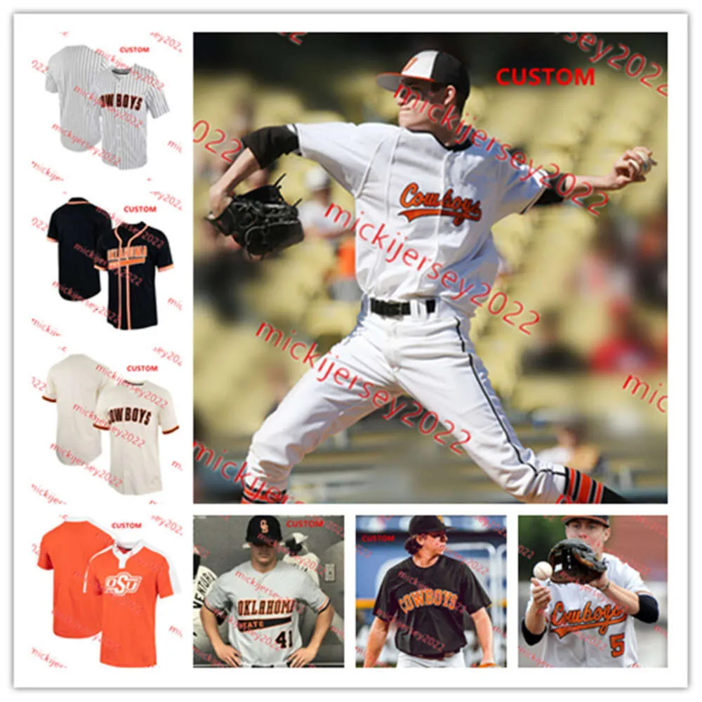 DHgate.com:Oklahoma State Cowboys Baseball Jersey, Customizable with ...