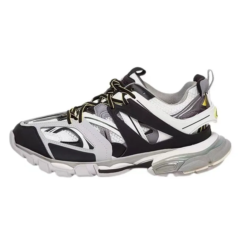 17FW Designer Triple S Track 3.0 Sneakers With Transparent Nitrogen Crystal Outsole Black, White ...