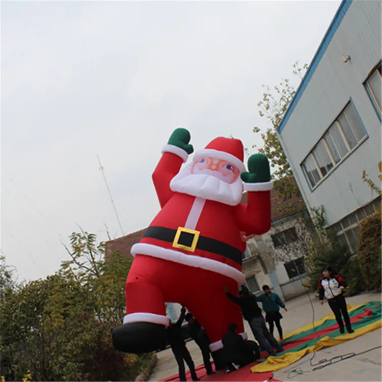 Outdoor Christmas Decorations Santa Claus, 5 M High Inflatable Santa ...