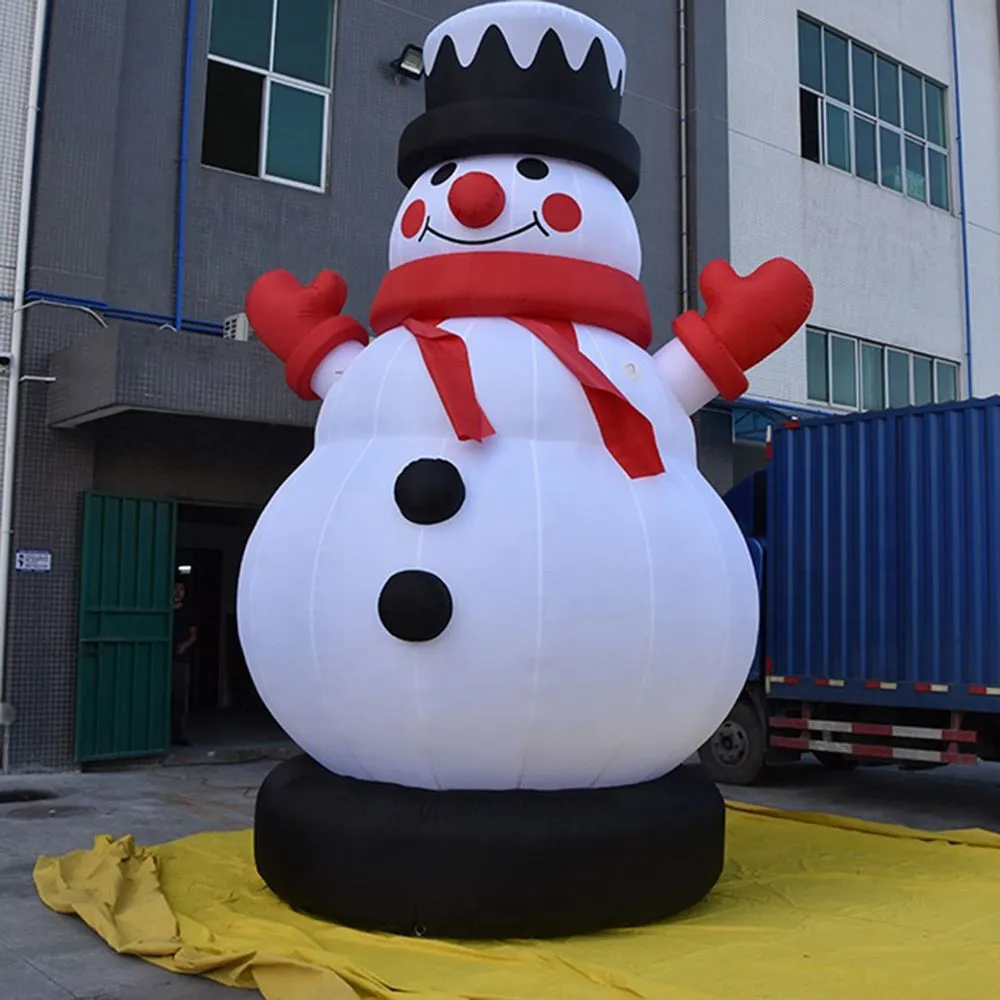 Christmas Inflatable Snowman - 10/20 ft Tall Decor, Outdoor Santa Yard ...