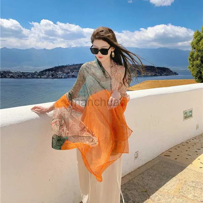 DHgate.com:Sarongs New Cool Silk Scarf Womens Thin Yourou Yarn ...