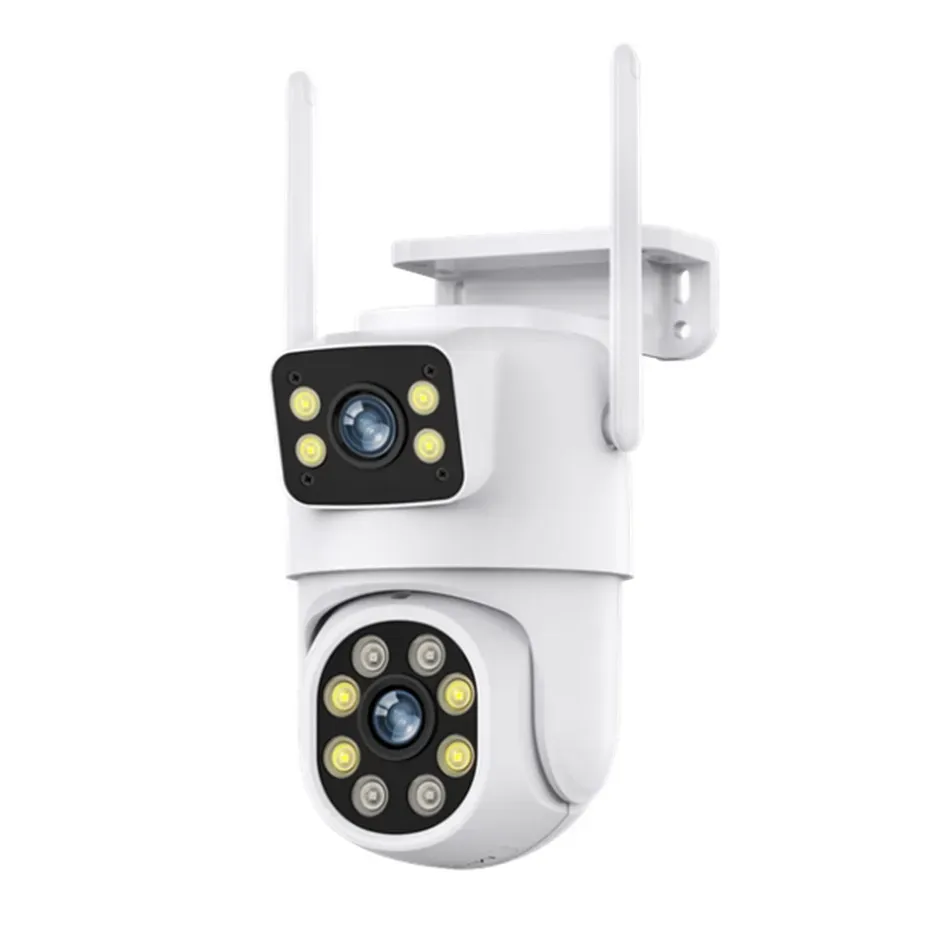 4K 8MP Dual Lens Security Camera - WiFi, Dual Screen, 4X Zoom, Auto ...