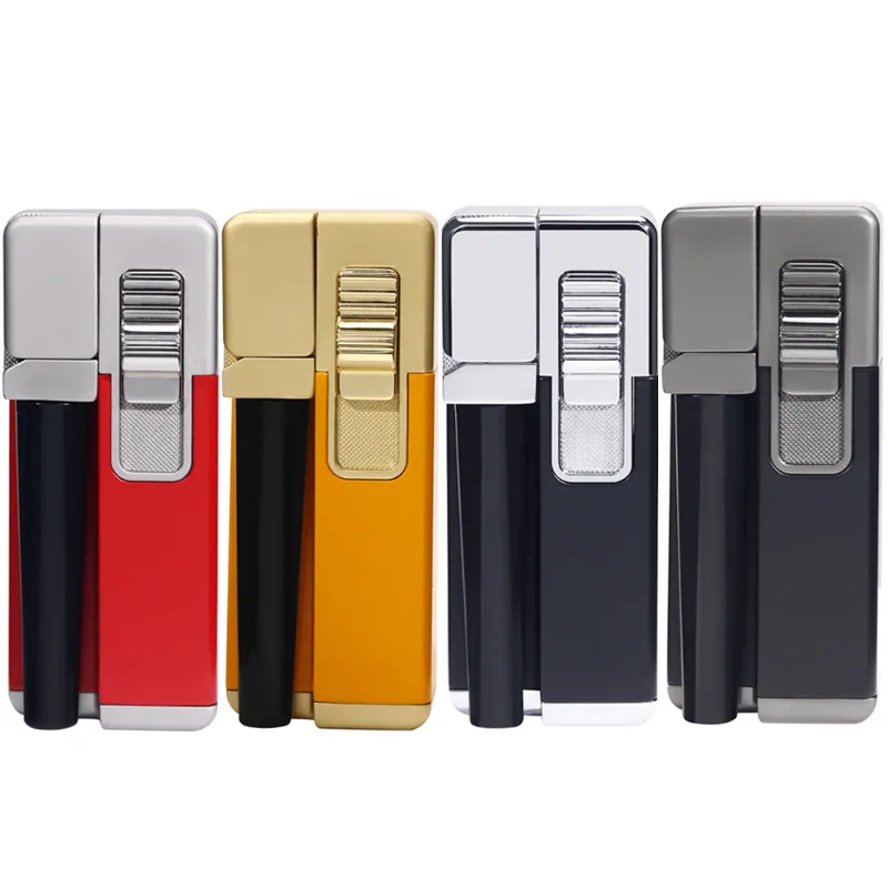 Metal Smoke Pipes Lighter Combo: Oblique Fire Foldable Tobacco Pipe ...