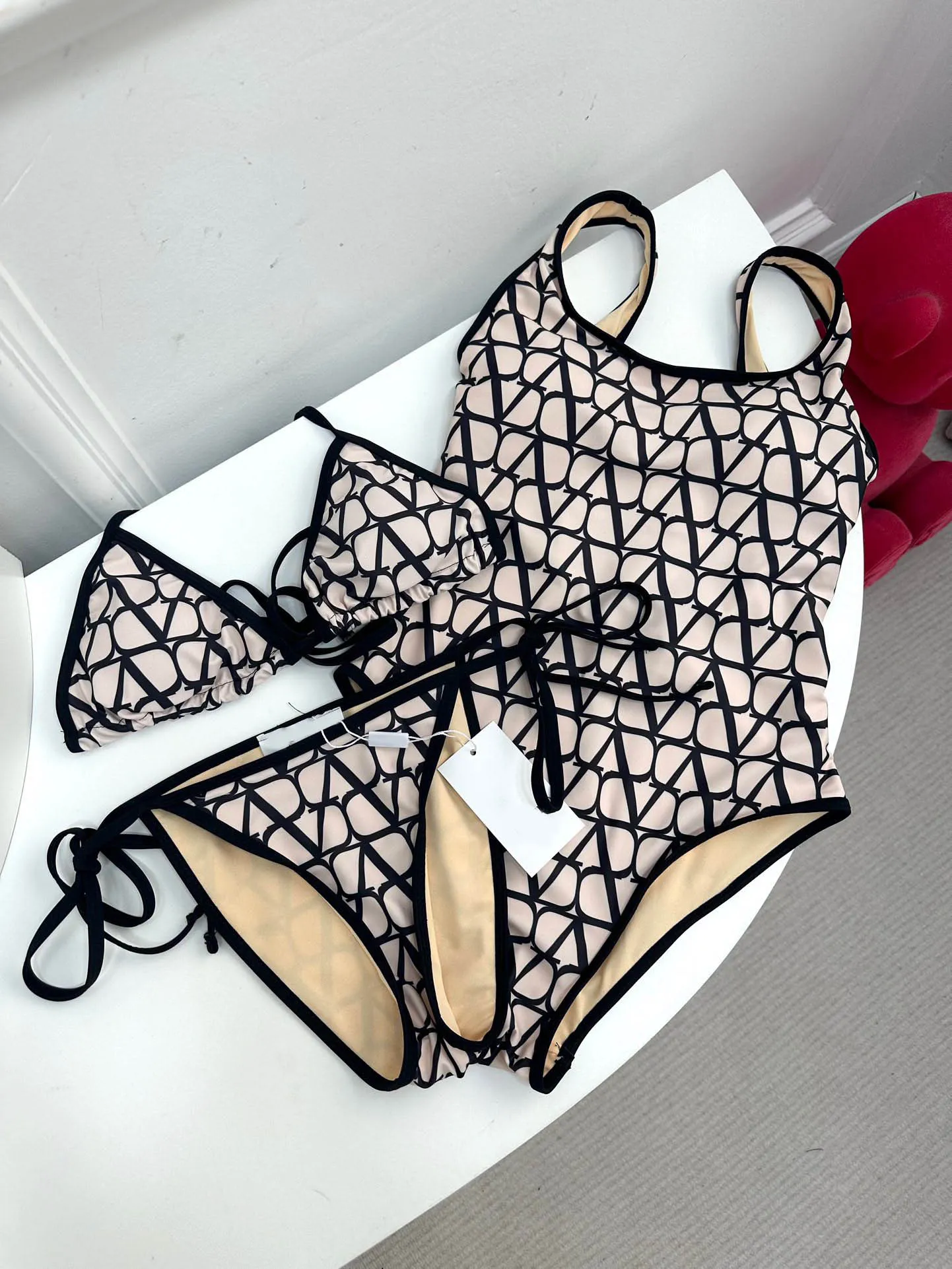 Womens Bikini Letter Pattern Bikini Women Designer Swimwear Bathing ...