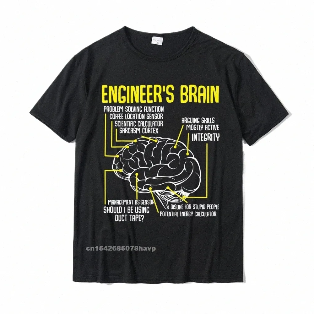 Creative Brain Funny Engineering Games T Shirt For Men Slim Fit Gift ...