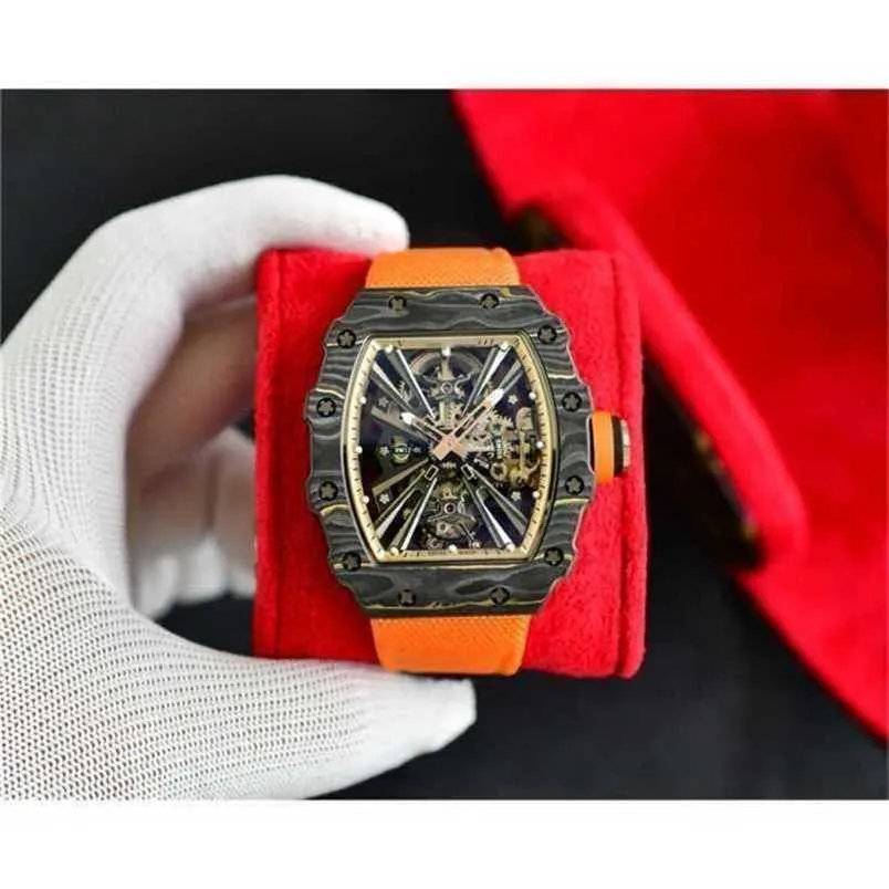 Richrs Mill Swiss Watch RM12 01 Carbon Fiber Automatic Barrel With ...