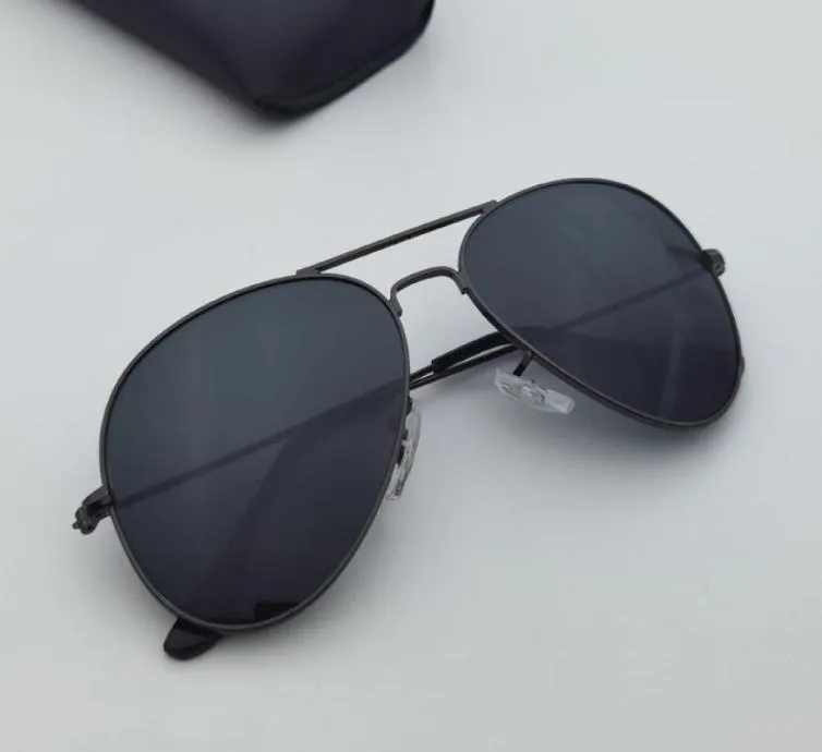 Pilot Style Double Bridge Sunglasses With Metal Frame And 58mm Glass ...