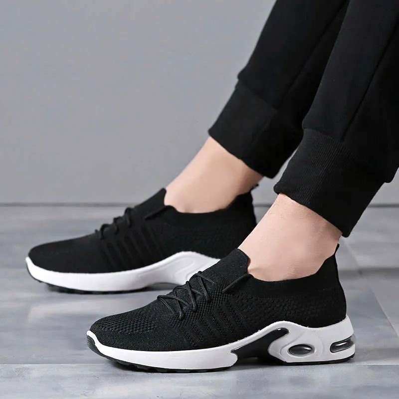 Men's Breathable Running Shoes - Lightweight Fly Woven Mesh, Anti-Slip ...