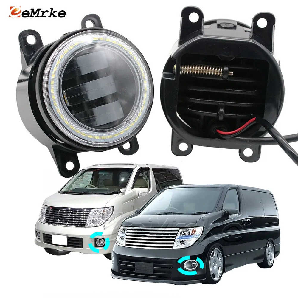 DHgate.com:30W/40W LED Fog Lights with Clear Lens Angel Eyes DRL for ...