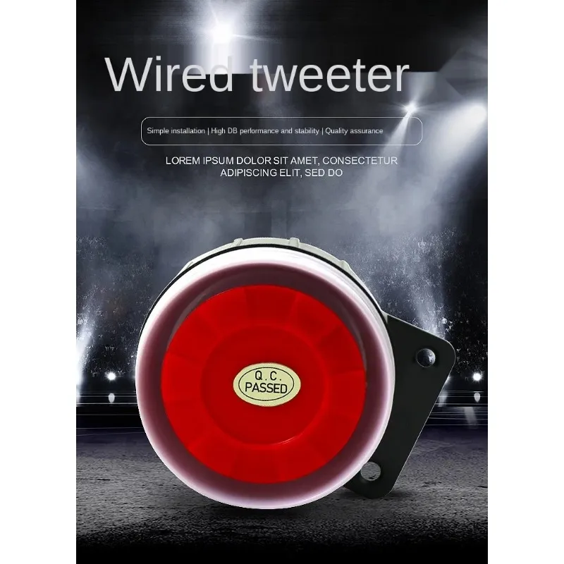 DHgate.com:12V Motorcycle Alarm with Microphone Horn, 125dB Siren Sound ...