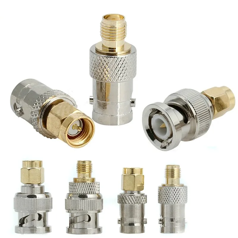 BNC to SMA Adapter Kit - Male Female RF Coaxial Connector Set ...
