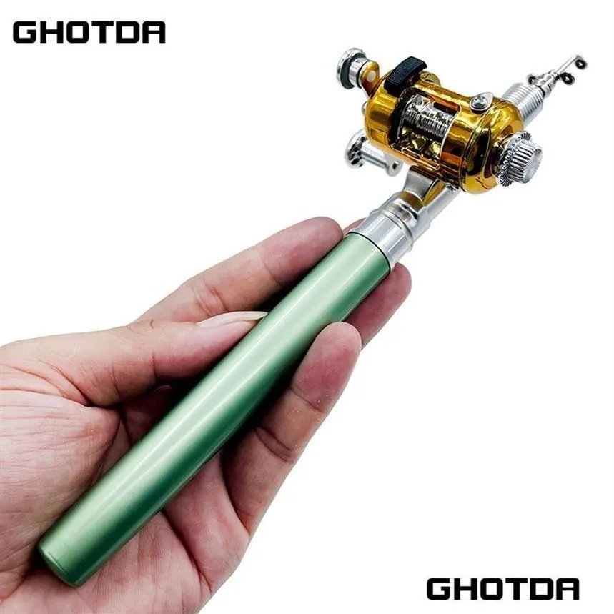 DHgate.com:Mini Telescopic Fishing Rod Reel Combo Set, Pocket Pen Pole ...