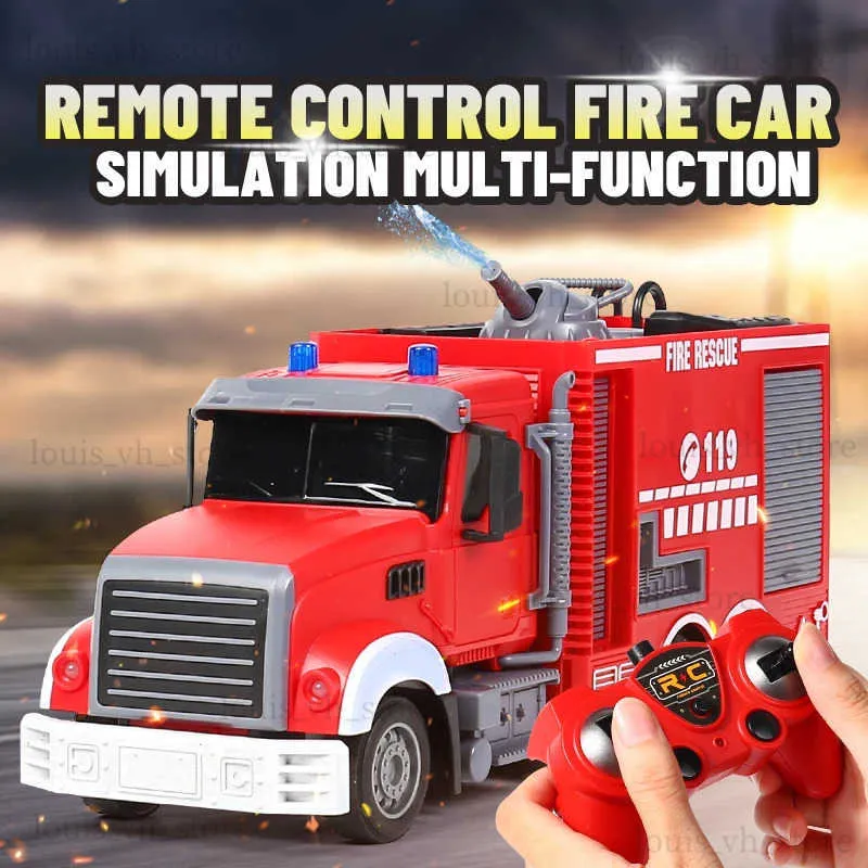 Electric/RC Car Remote Control Fire Truck Toy Large Size Fall Resistant ...