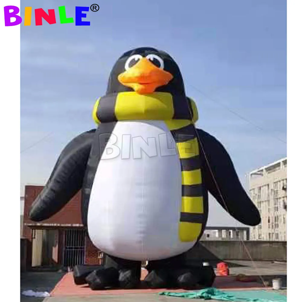 Customized 28ft Tall Inflatable Chad The Penguin Perfect For Outdoor ...