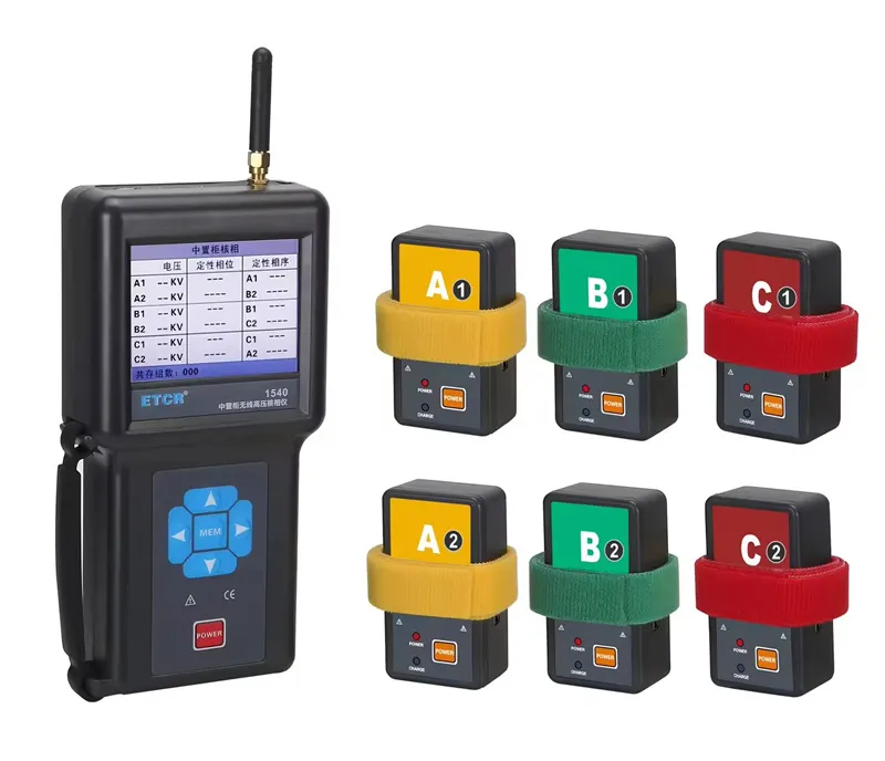 Wireless High Voltage Phase Sequence Indicator - ETCR1500 Phase ...