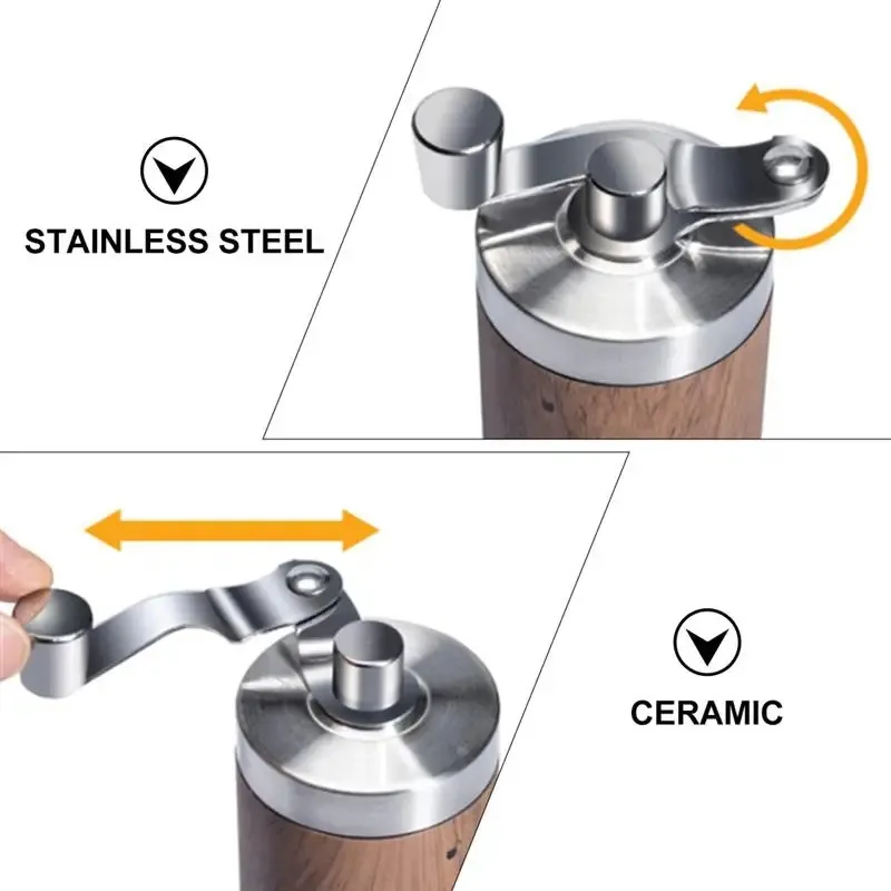 DHgate.com:Manual Coffee Grinder Hand Crank - Portable Burr Coffee Bean ...