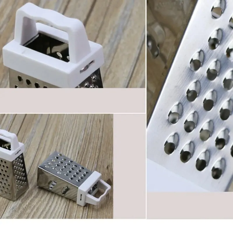 Multi Functional Stainless Steel Four Sided Grater For Cheese, Garlic ...