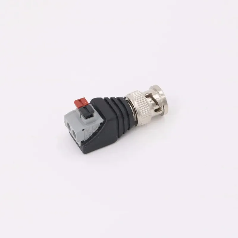 BNC Male Connector - Quick Push-Fit, 12V CCTV Camera Adapter Plug ...