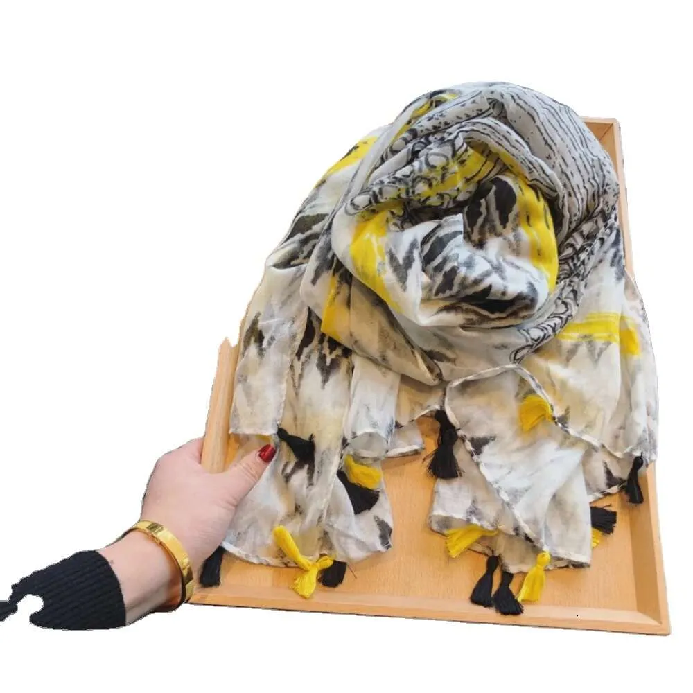 Lightweight Viscose Beach Scarf - Women's Summer Shawl with Tassels ...