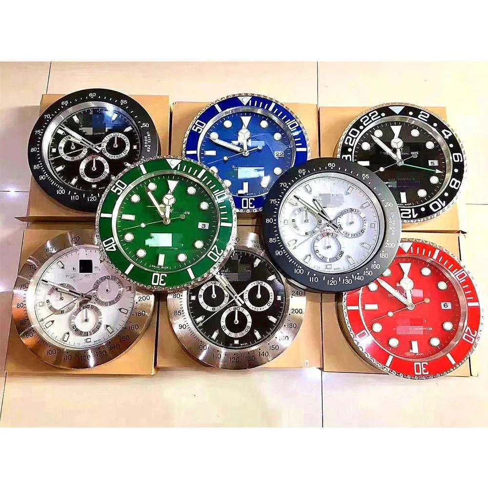 Modern Stainless Steel Large Wall Clock with Luminous Hands and Date ...